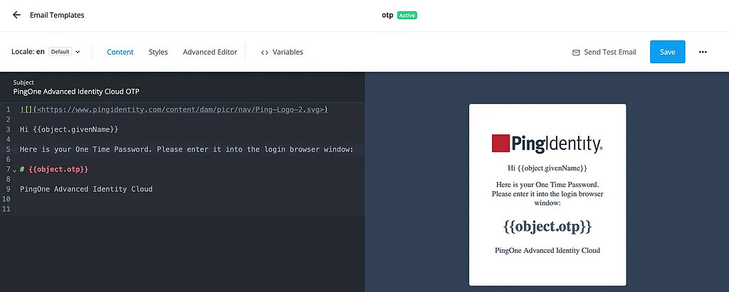 How to Send Templated OTP Emails in PingOne Advanced Identity Cloud using Next Generation ...